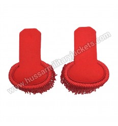 GOLD MOON SHOULDER EPAULETTES, GOLD SPIRAL FRINGE MARCHING BAND EPAULETE