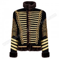 Napoleonic Hussars Uniform Military Style Tunic Pelisse Jimi Hendrix Jacket